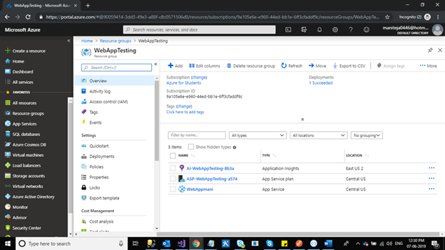 How To Publish ASP.NET Web Application On Azure Portal Using App Services